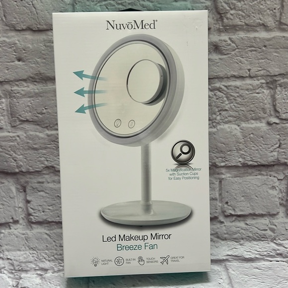 nuvomed | Accessories | Led Makeup Mirror With Breeze Fan | Poshmark